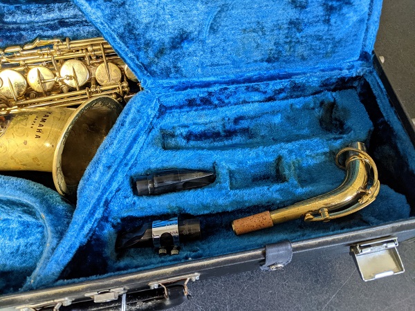 Blue Alto Saxophone