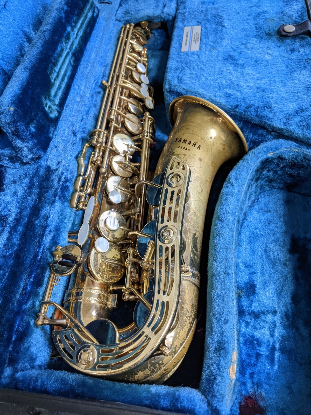 Blue Alto Saxophone