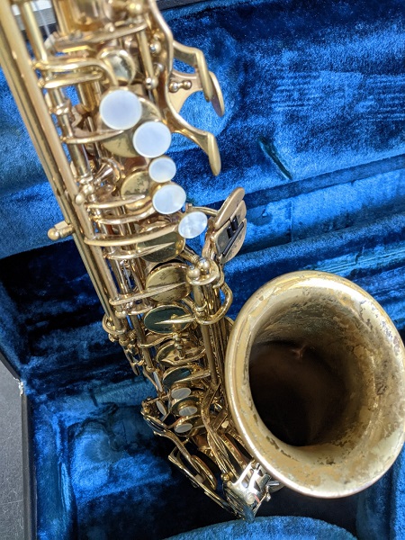 Blue Alto Saxophone